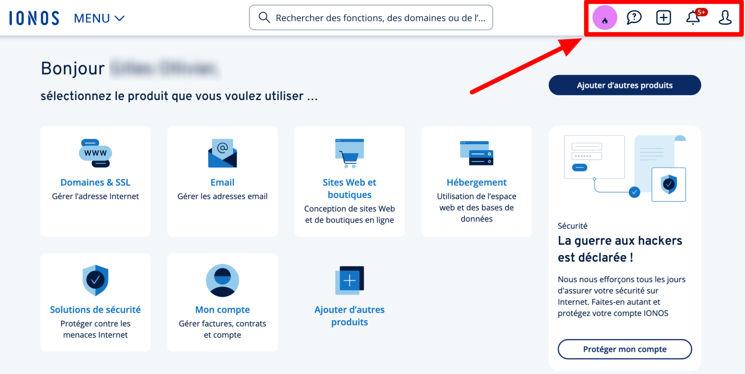 My IONOS : comment utiliser l'interface d'hébergement [2025]